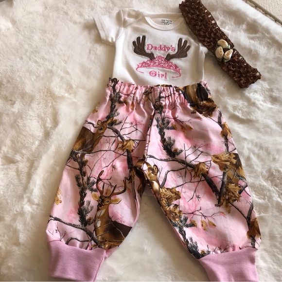 Custom Made | Matching Sets | Newborn Baby Girl Pink Real Tree Dear ...
